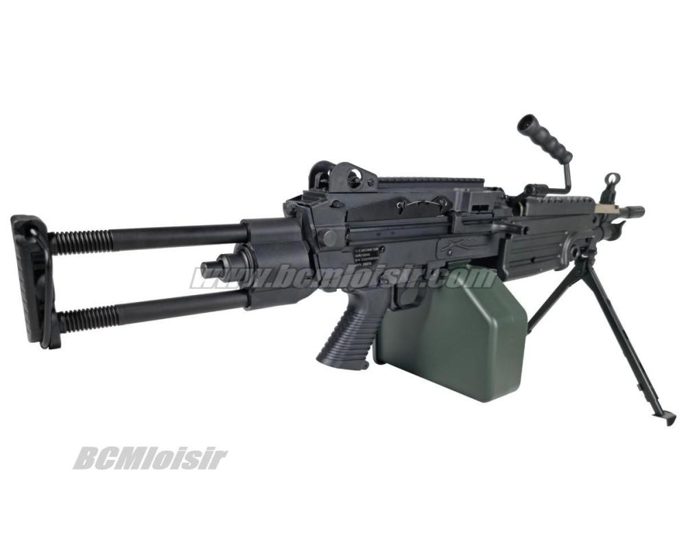 Minimi M249 Paratrooper FN Herstal AEG avec Ammobox